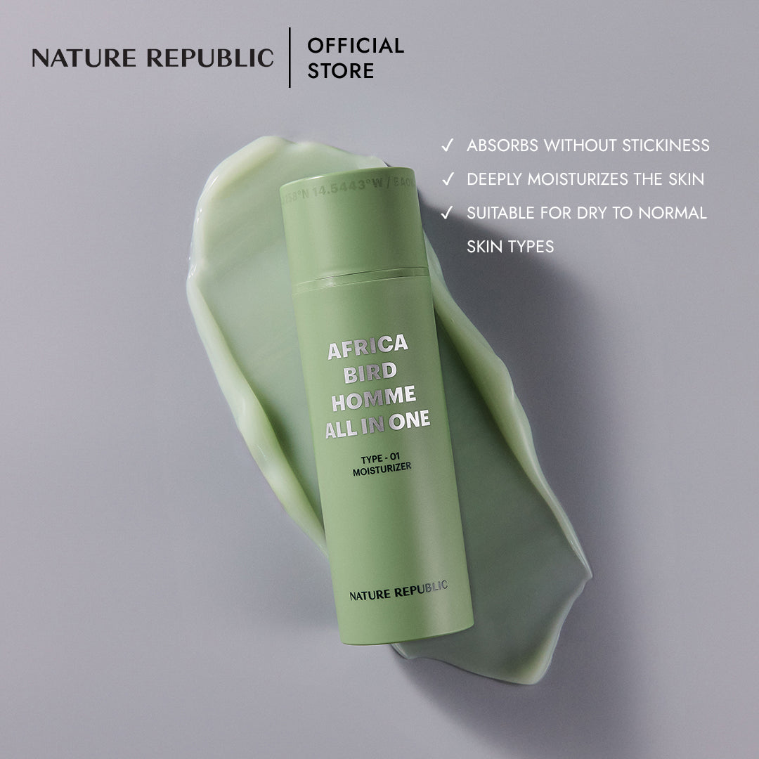 AFRICA BIRD HOMME ALL IN ONE MOISTURIZER | Nature Republic Philippines