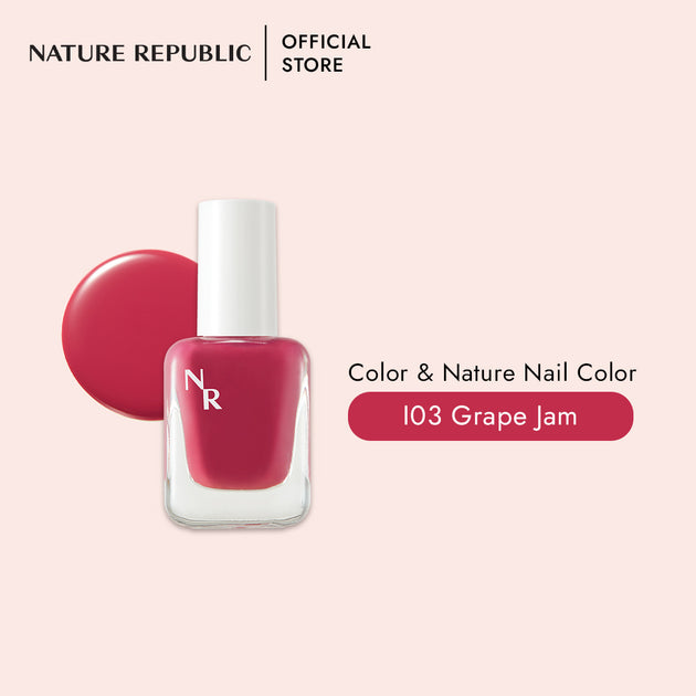 COLOR & NATURE NAIL COLOR I03 GRAPE JAM | Nature Republic Philippines