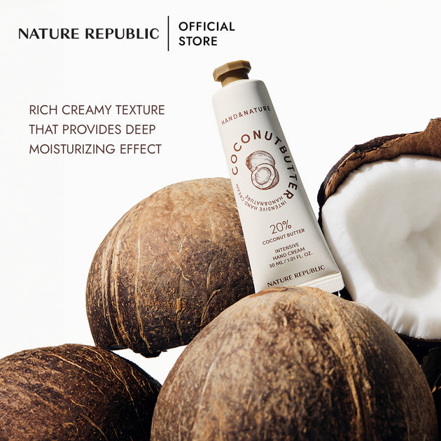 HAND & NATURE COCONUT BUTTER INTENSIVE HAND CREAM | Nature Republic ...