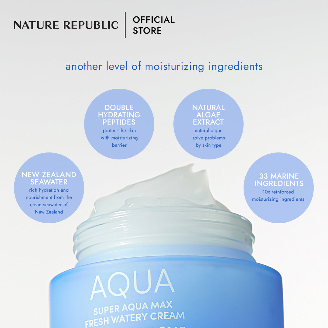 SUPER AQUA MAX FRESH WATERY CREAM | Nature Republic Philippines