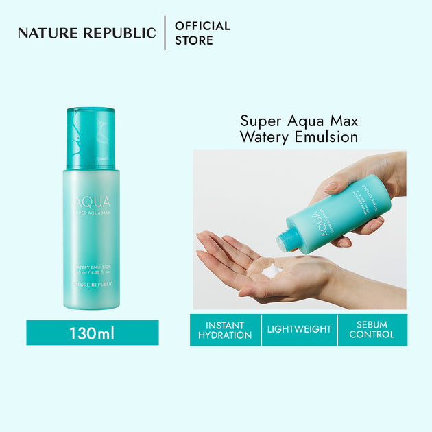 Nature Republic Super Aqua Max Watery Emulsion - Shop Online at Nature ...