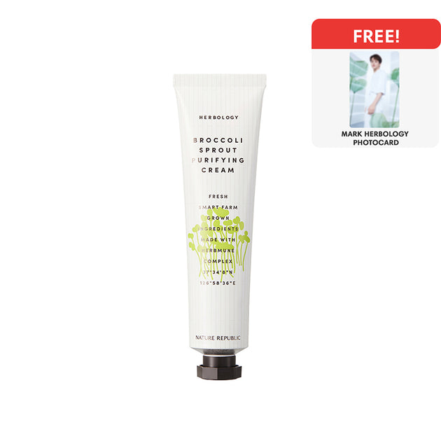 HERBOLOGY BROCCOLI SPROUT PURIFYING CREAM + MARK PHOTOCARD | Nature ...